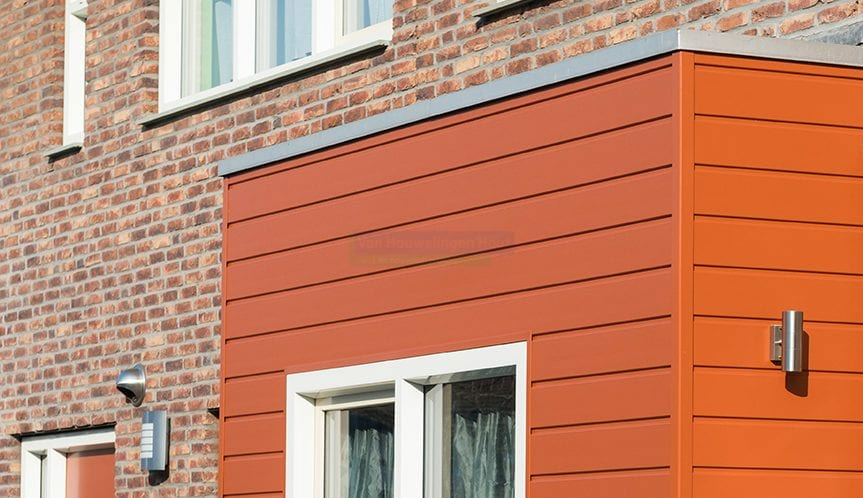 Eindkap+connector links voor 2814 (5st) steenrood classic nerf | Van ...