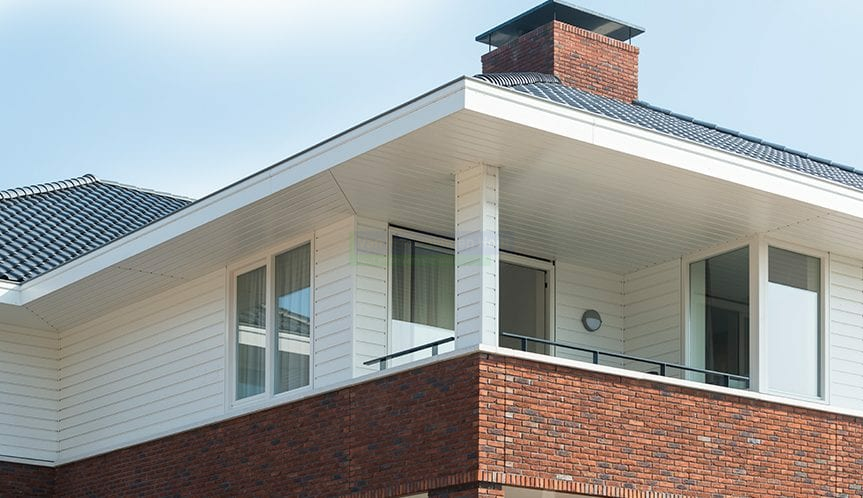 Keralit uitwendig hoekprofiel 32x32mm donkergroen classic nerf 400 cm ...